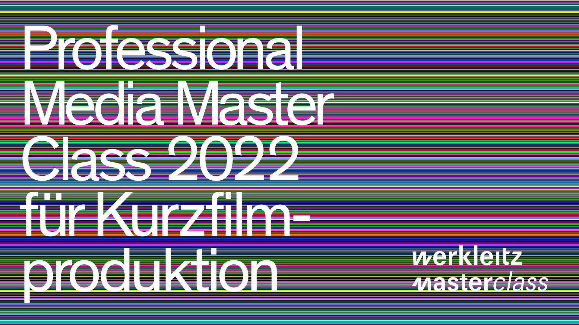 Jetzt bewerben für die Professional Media Master Class 2022 - Filmland Sachsen